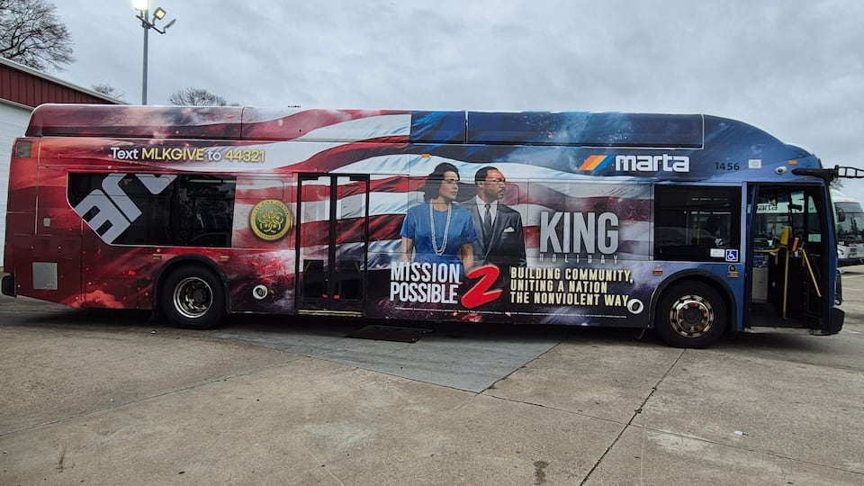 MARTA dresses up bus with commemorative Martin Luther King, Jr. wrap