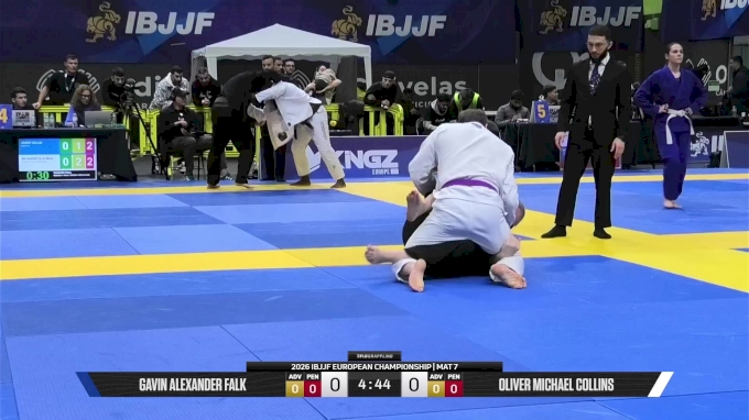 Gavin Alexander Falk vs Oliver Michael Collins 2026 European Jiu-Jitsu ...