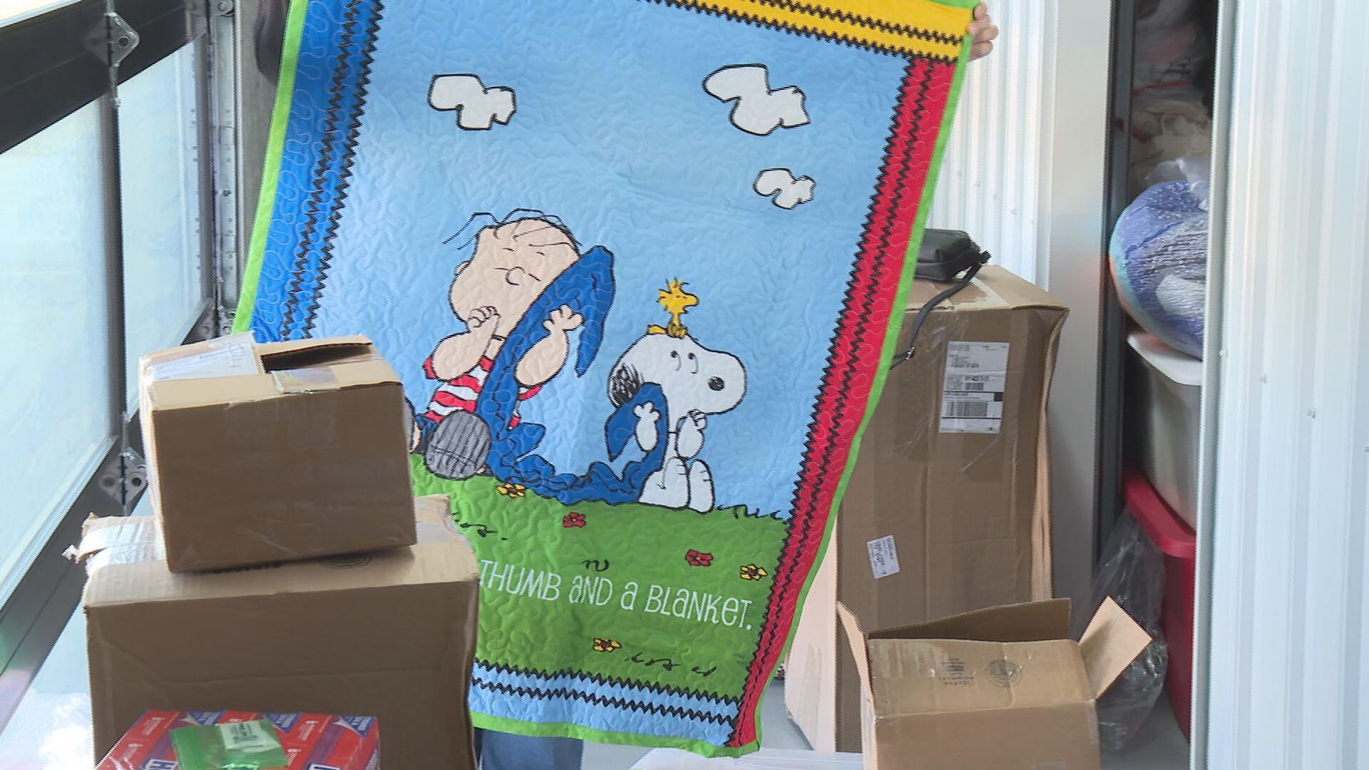 Project Linus volunteers provide comfort blankets to children in need