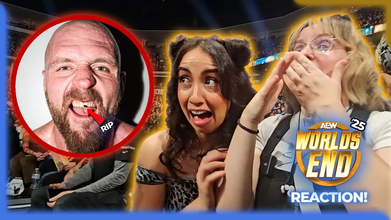 Kyle Fletcher vs Mox - From the front row | The girls react to #aew ...