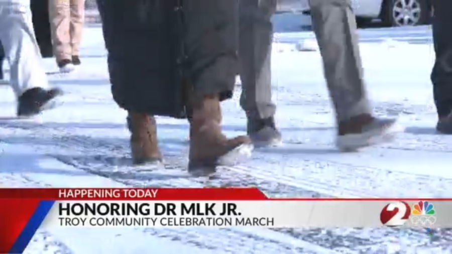 Cold can’t stop Troy from honoring MLK Day with march