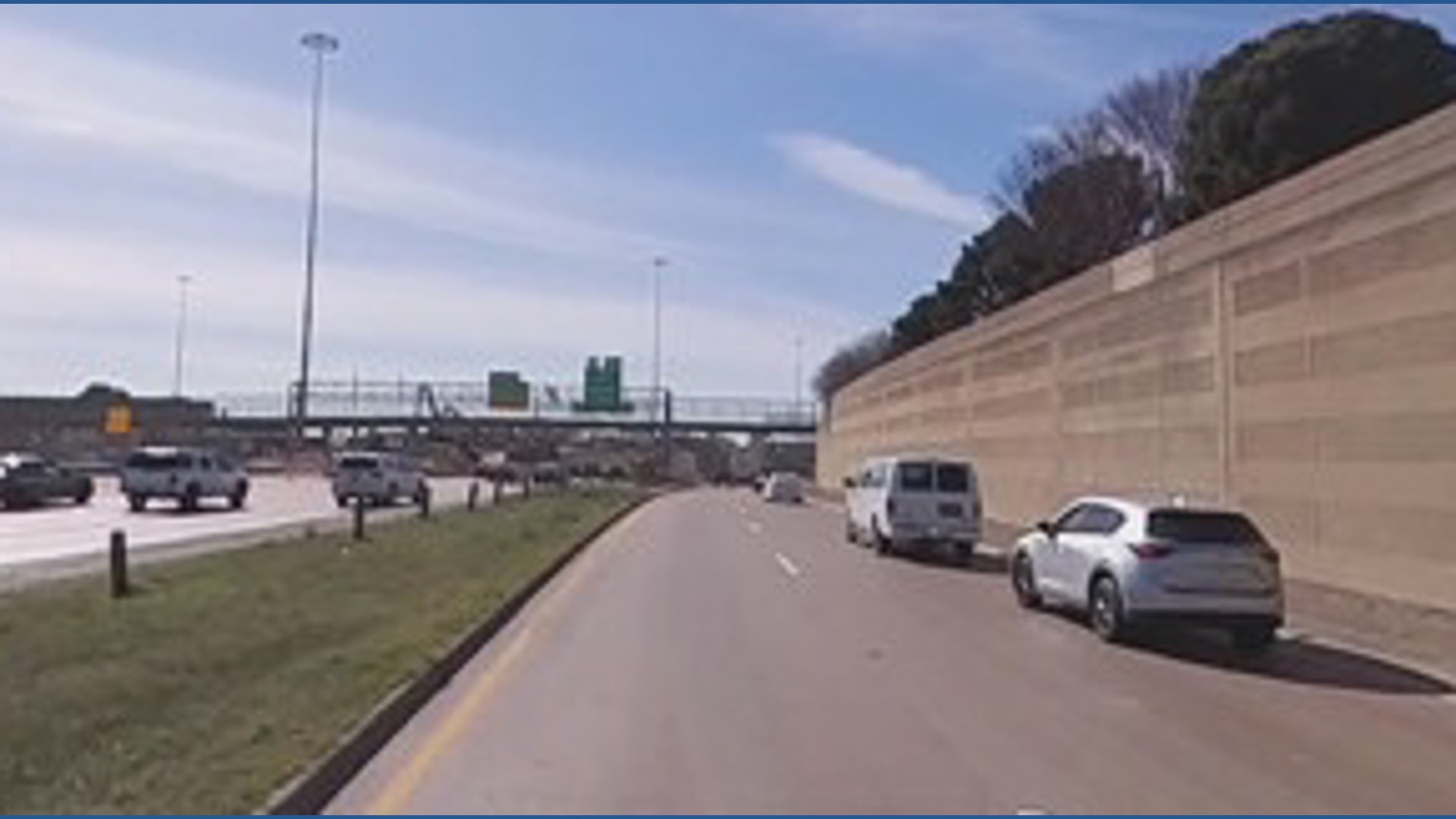 I-30 after last weekend's bridge demolitions.