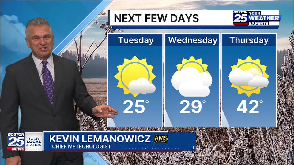 Boston 25 weather: Monday evening weather