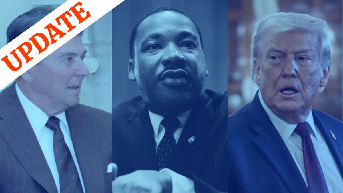 Update: Trump caves, issues last-minute MLK Day proclamation