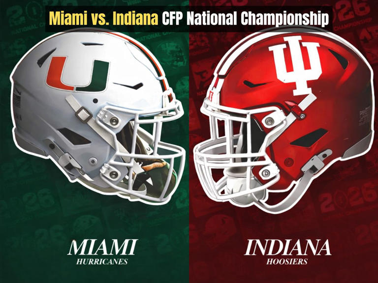 Miami vs. Indiana live: When & where to watch CFP National Championship ...