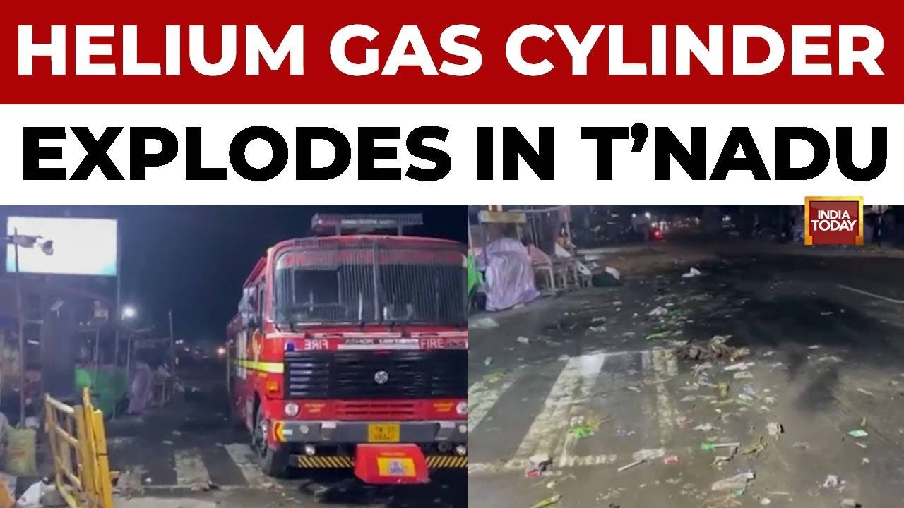 One dead, 18 injured in helium cylinder blast at Tamil Nadu river festival