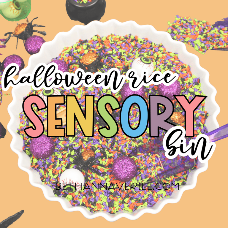 Halloween sensory bin