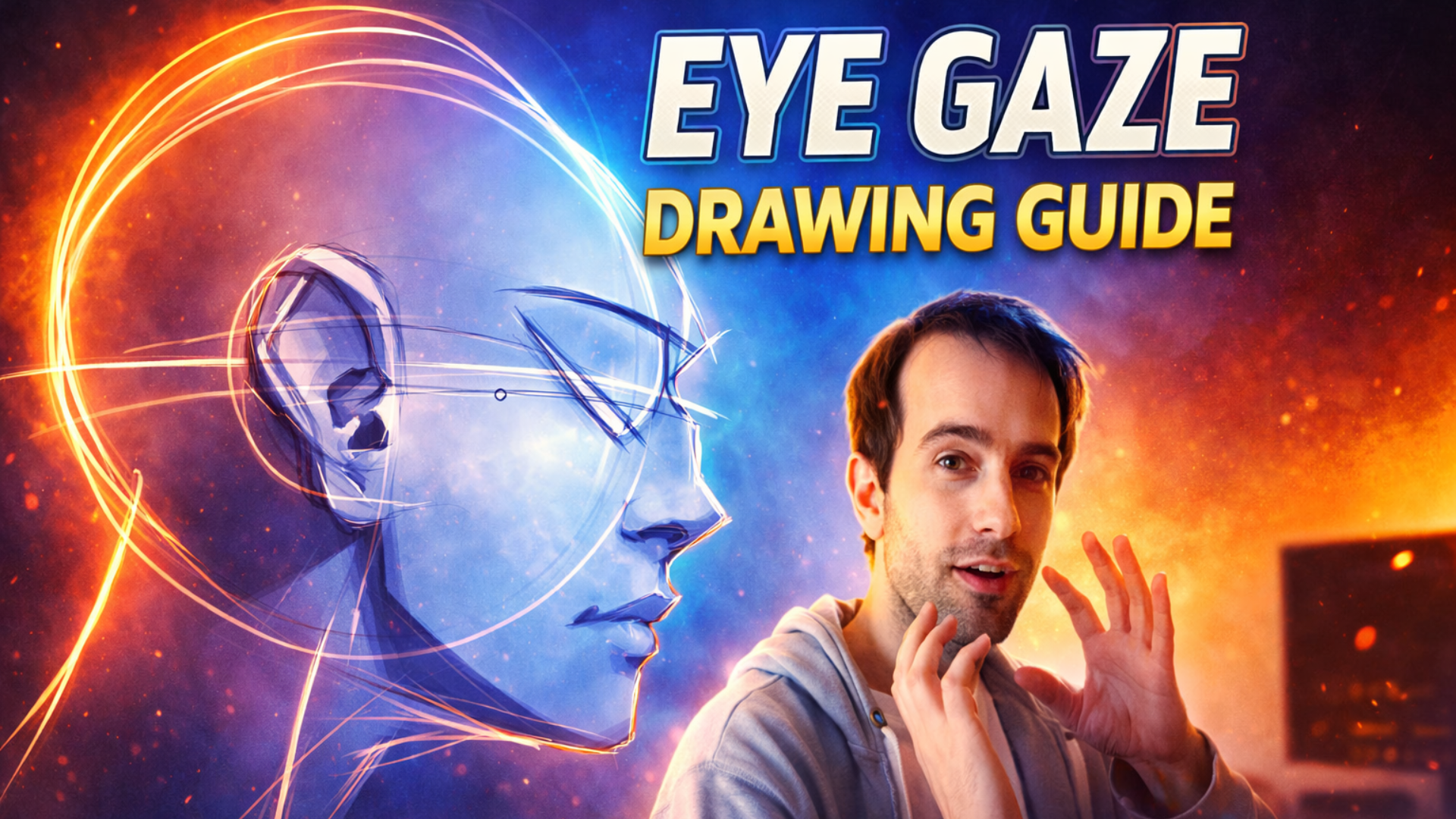 Master eye drawing by understanding gaze direction