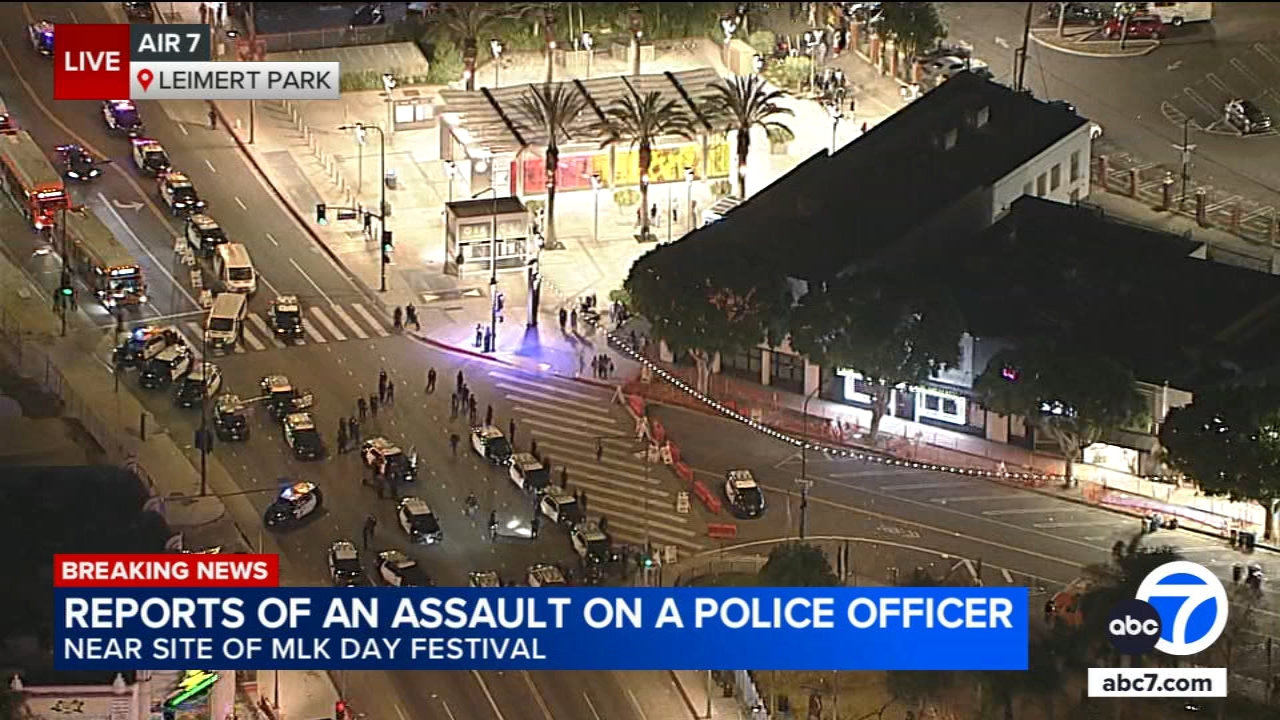 Reported assault on officer prompts large police presence near MLK Day ...