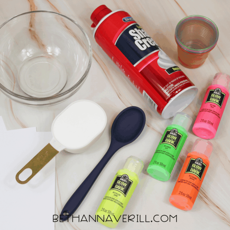 Glow in the dark puffy paint recipe