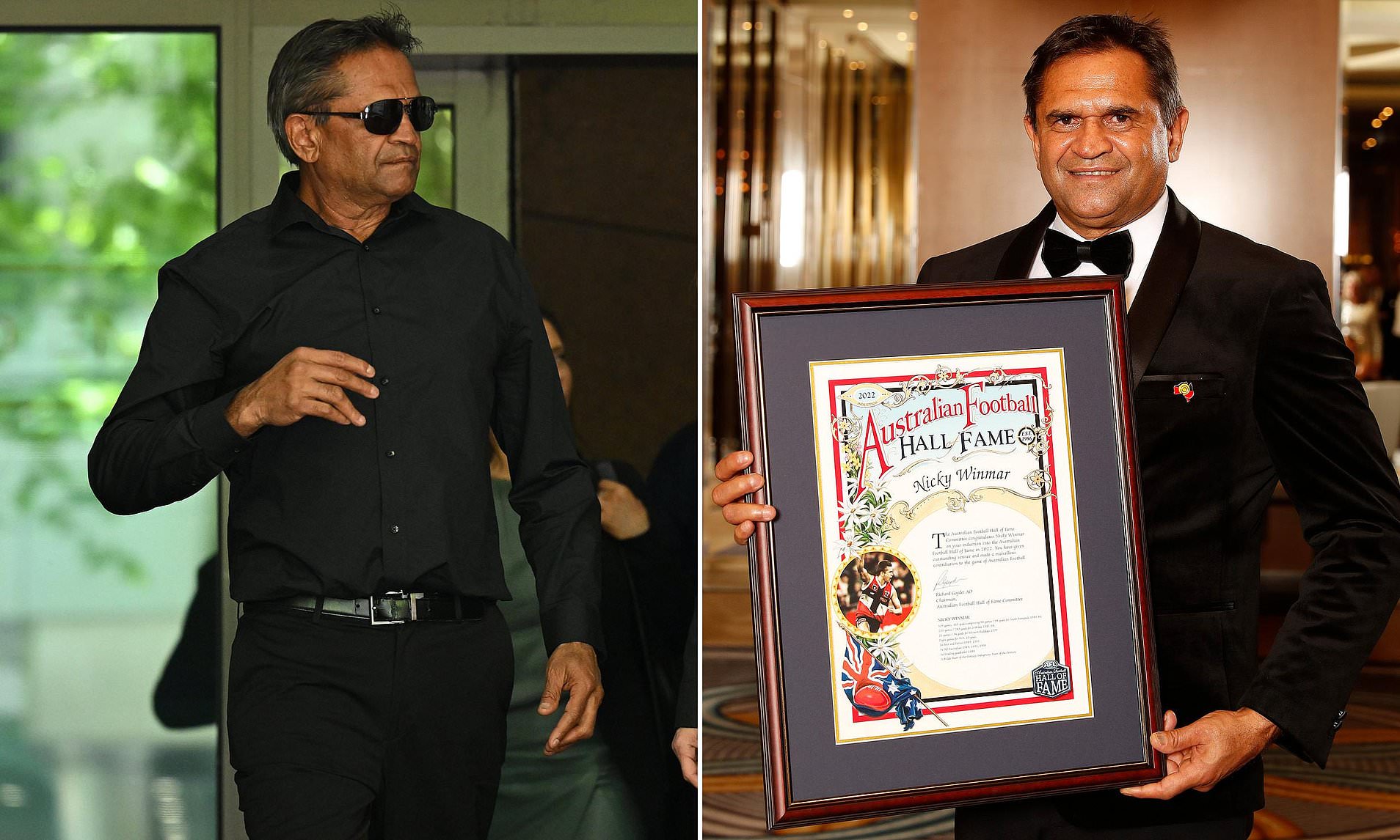 AFL legend Nicky Winmar has a win as he faces court over allegations he ...