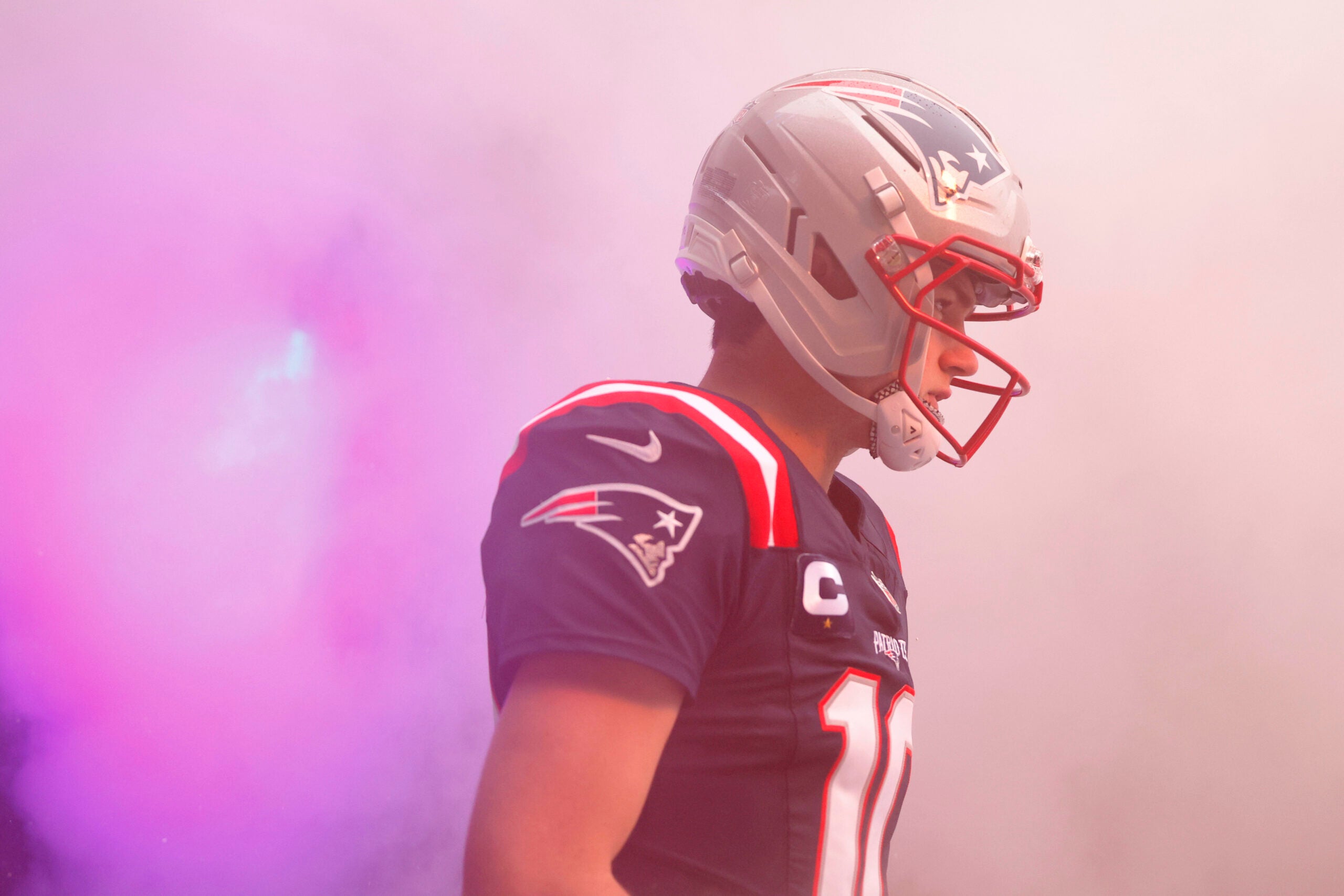 Drake Maye shares what he knows about new Broncos starting QB Jarrett ...