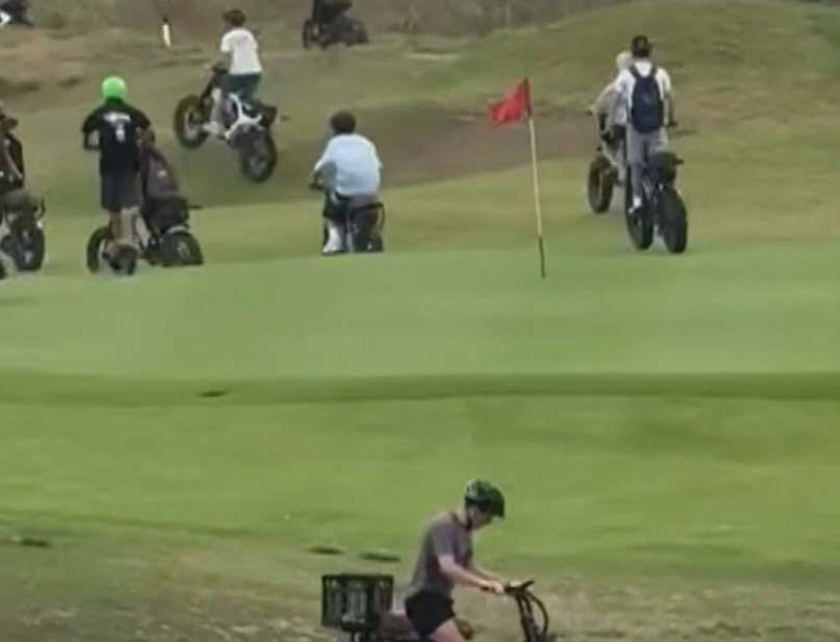 Popular Sydney golf course vandalised by e-bikes