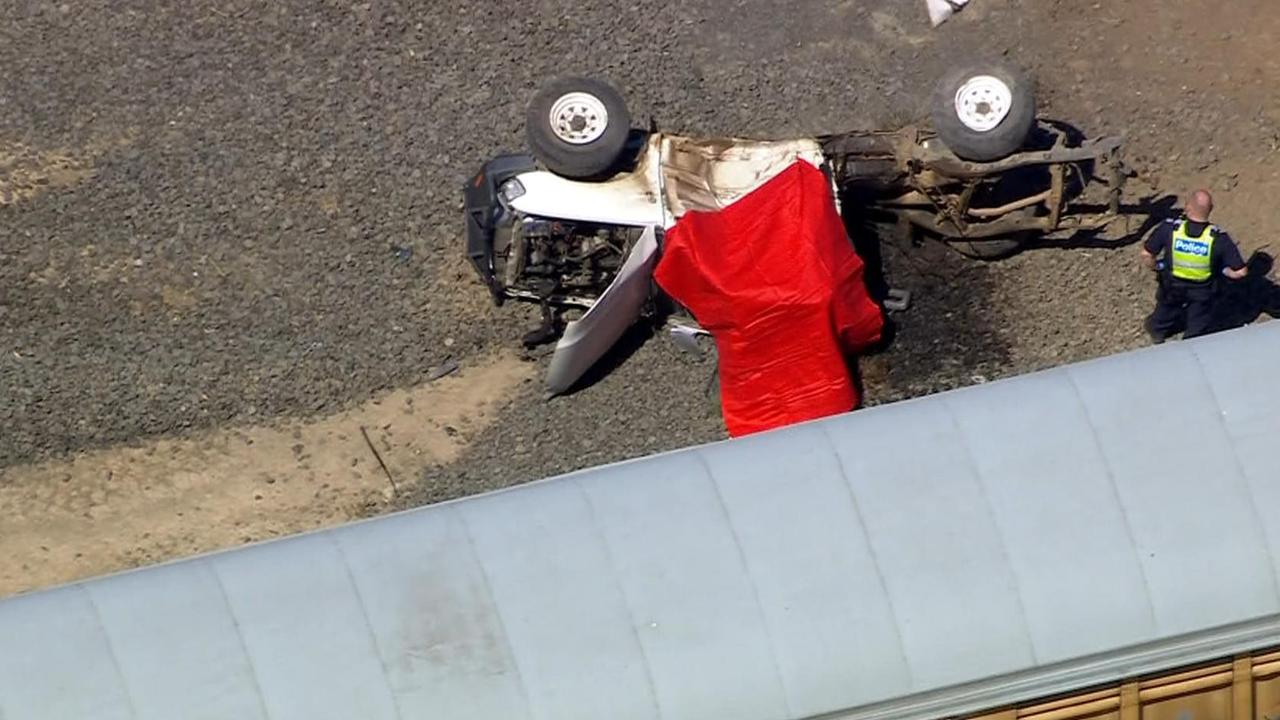 Two dead after horrific collision with train