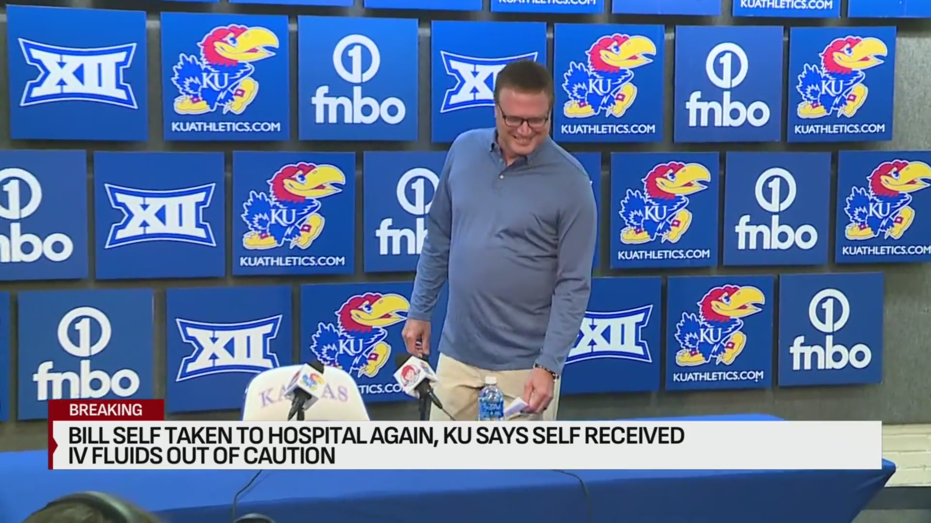 KU's Bill Self taken to Lawrence hospital on Monday