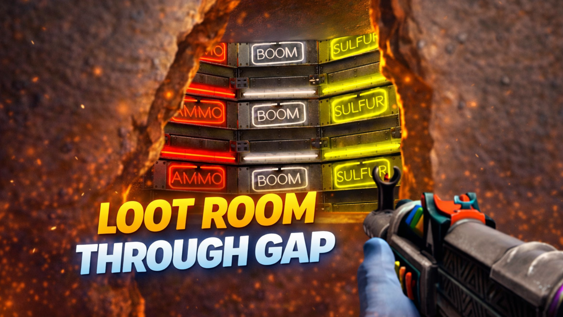The smallest gap revealed the entire main loot room