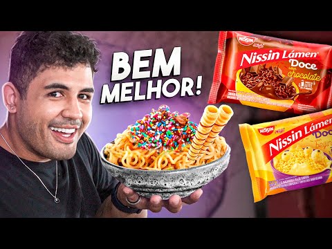 Consertei o miojo doce! Agora ficou bom!