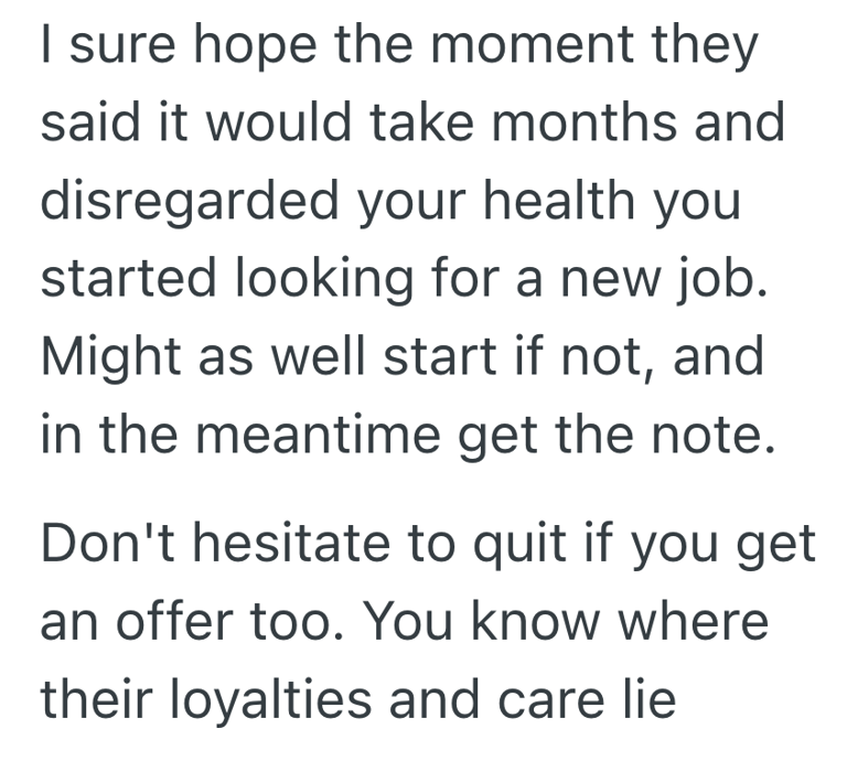 Stressed night shift worker takes time off for her mental health, but ...