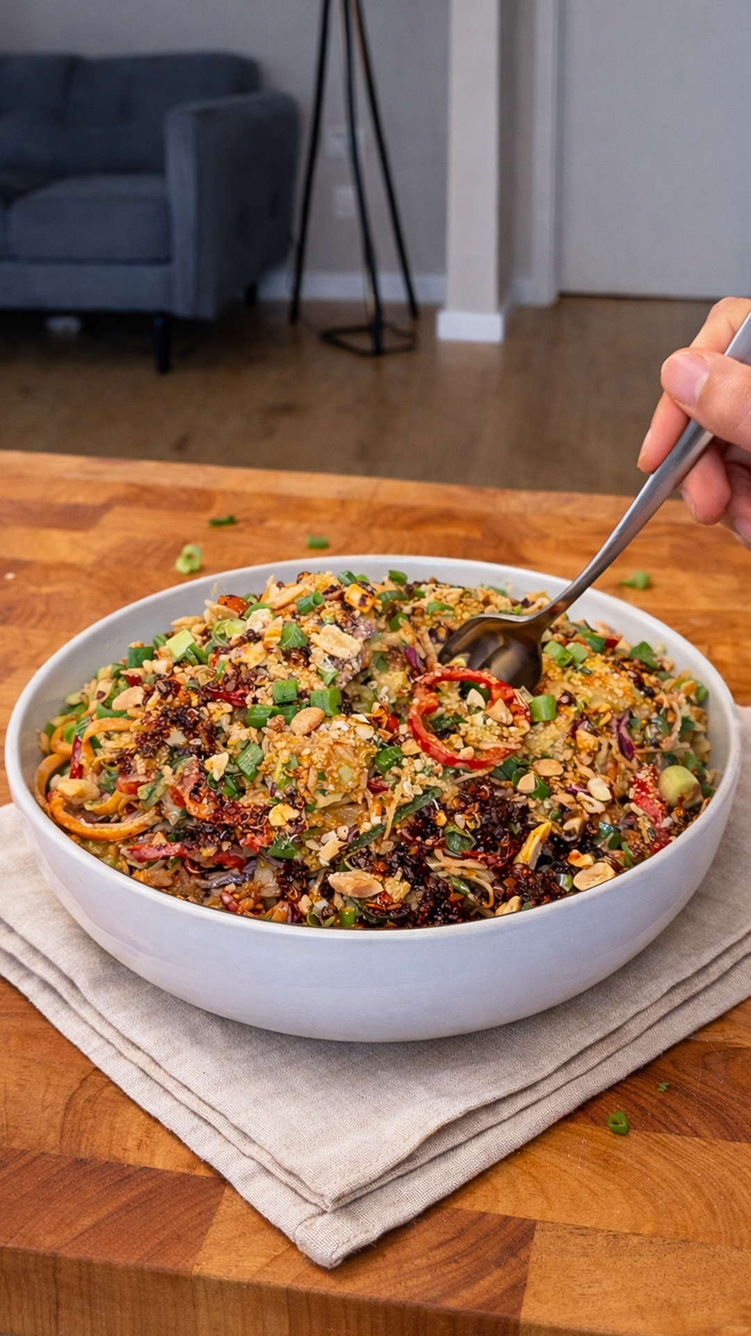 Looking for a vegan crispy noodle salad recipe?