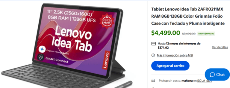 Walmart remata tablet Lenovo de alto rendimiento con teclado y pluma ...