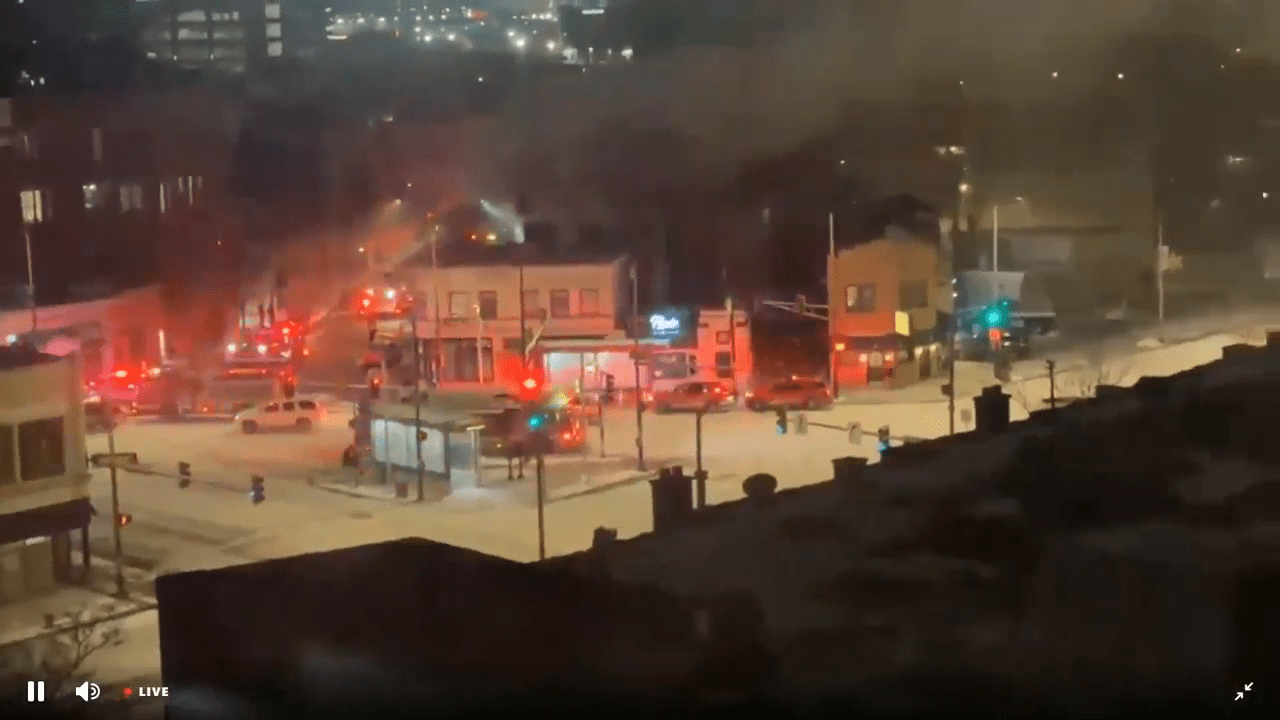 2 firefighters among 3 injured in Noble Square house fire