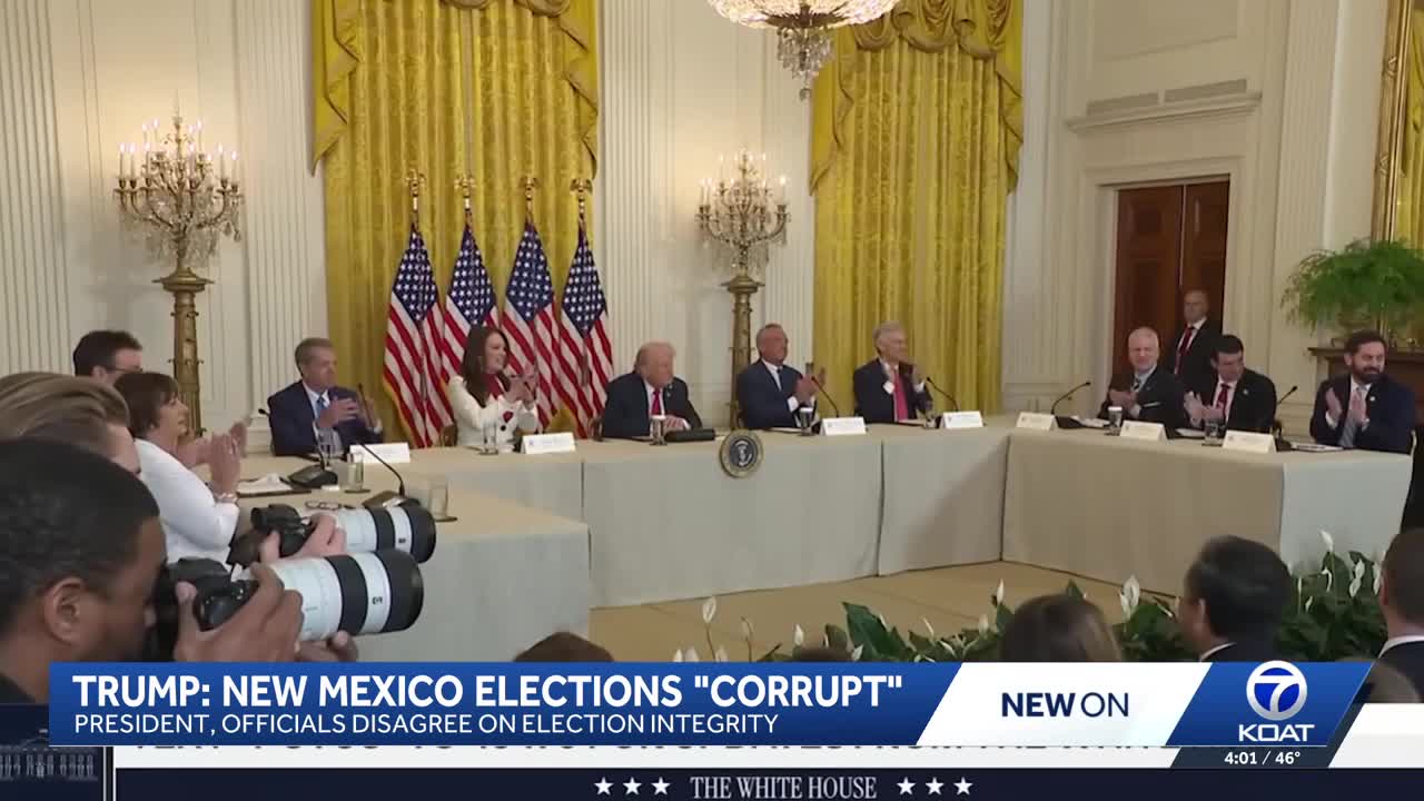 'It's corrupt:' President Trump questions integrity of New Mexico elections