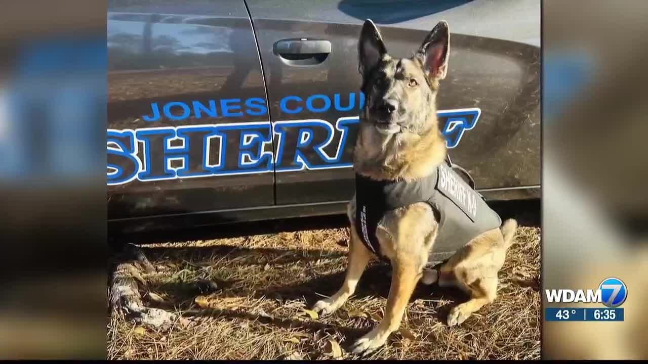 Jones County K-9 officer to be protected by gift of body armor