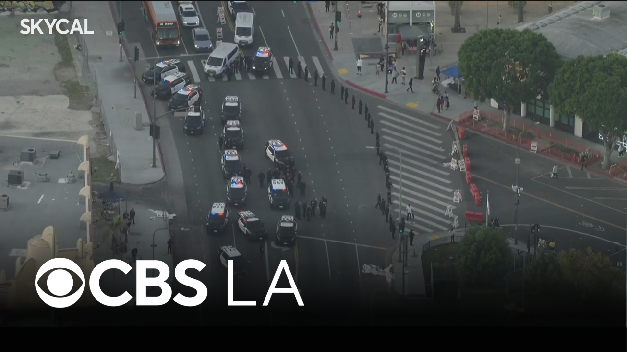 LAPD breaks up unruly crowd after MLK Day parade in Crenshaw