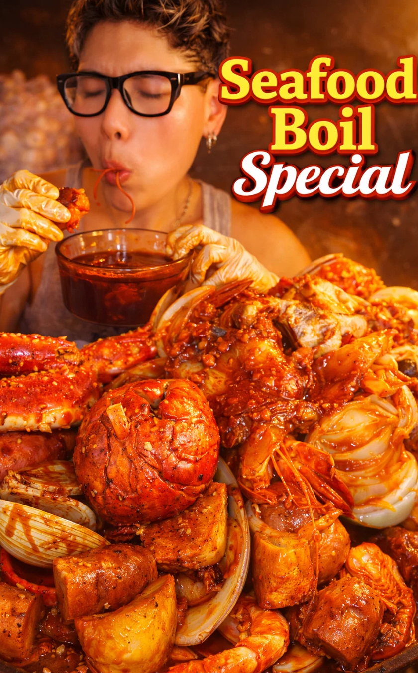 Seafood boil special | Spicy mukbang ASMR