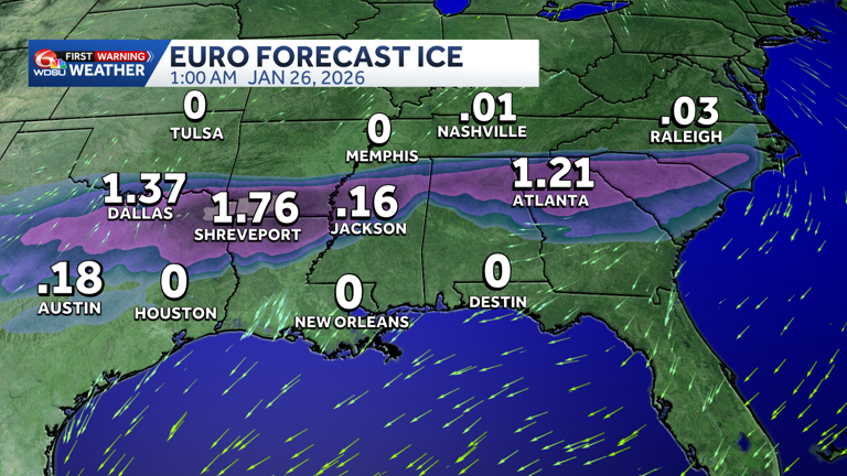 Growing risk of a southern winter storm this weekend. Here's the latest