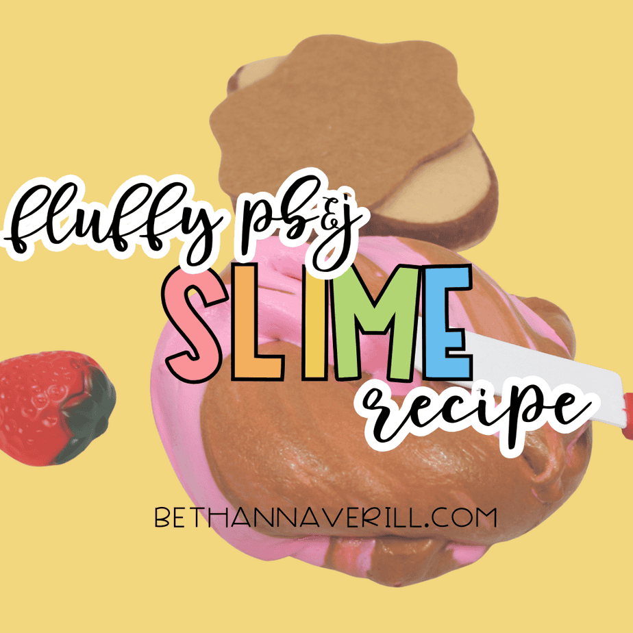 Fluffy peanut butter and jelly slime recipe