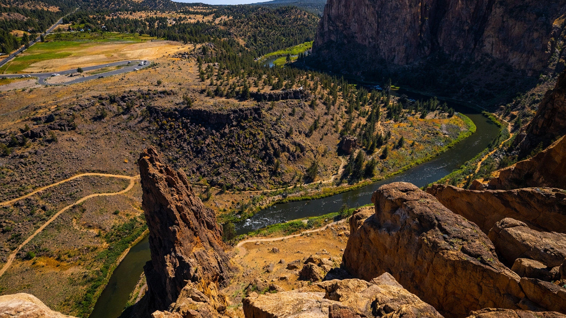 Exploring Smith Rock State Park Oregon high desert scenery (4K)