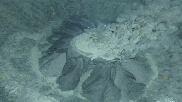Video captures underwater volcano spewing mud and methane in the ...
