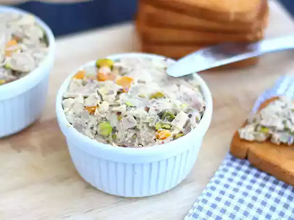 Rillettes de frango e mostarda