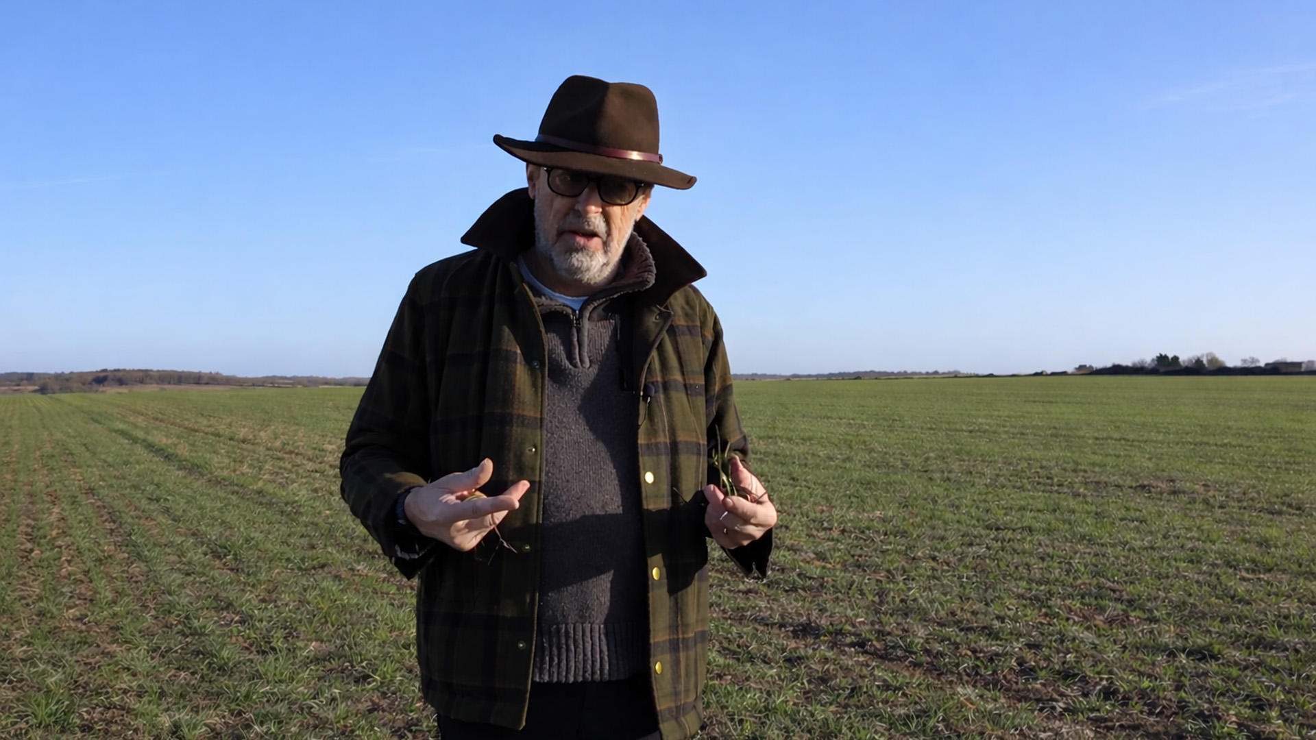 Checking crop progress and farm upgrades for spring