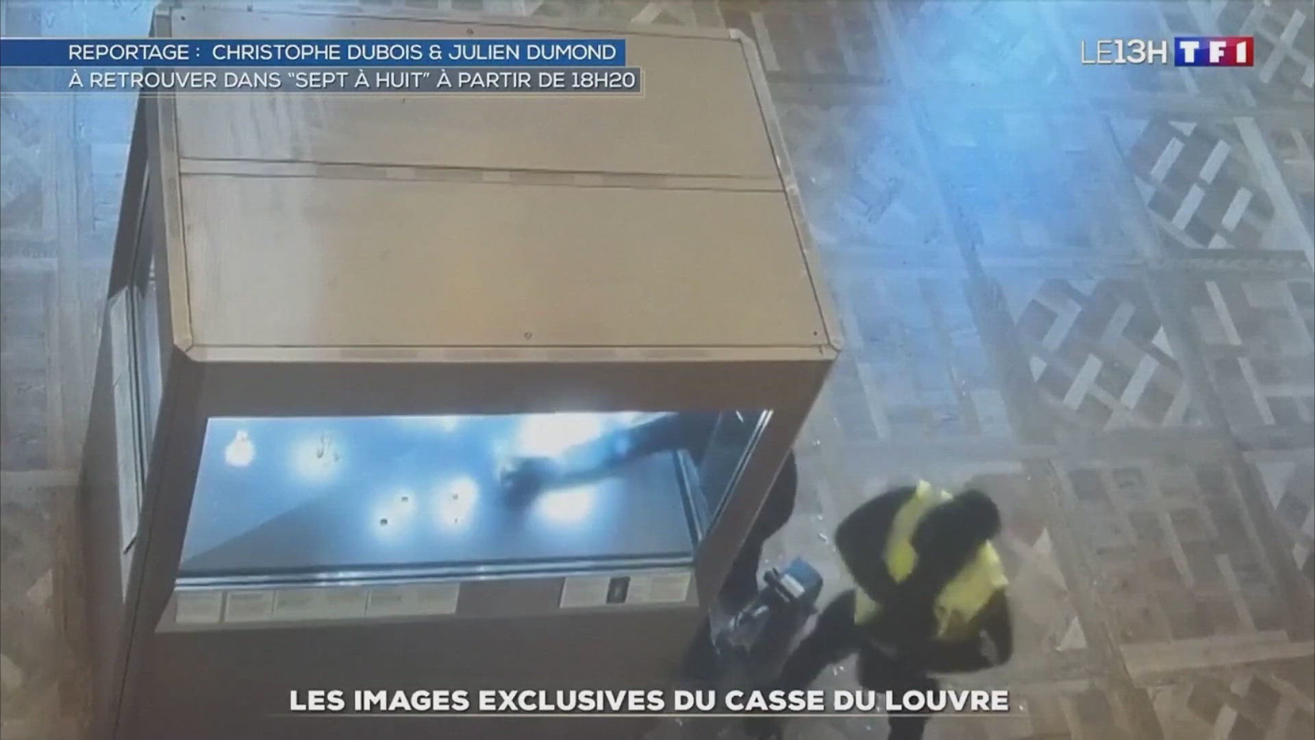 Newly released footage shows jewel heist at Louvre Museum