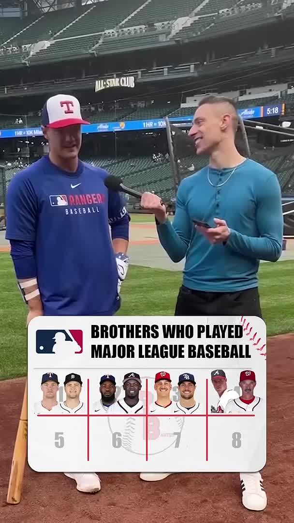 How many brothers play in MLB? #baseball #mlb #trivia #baseballtrivia