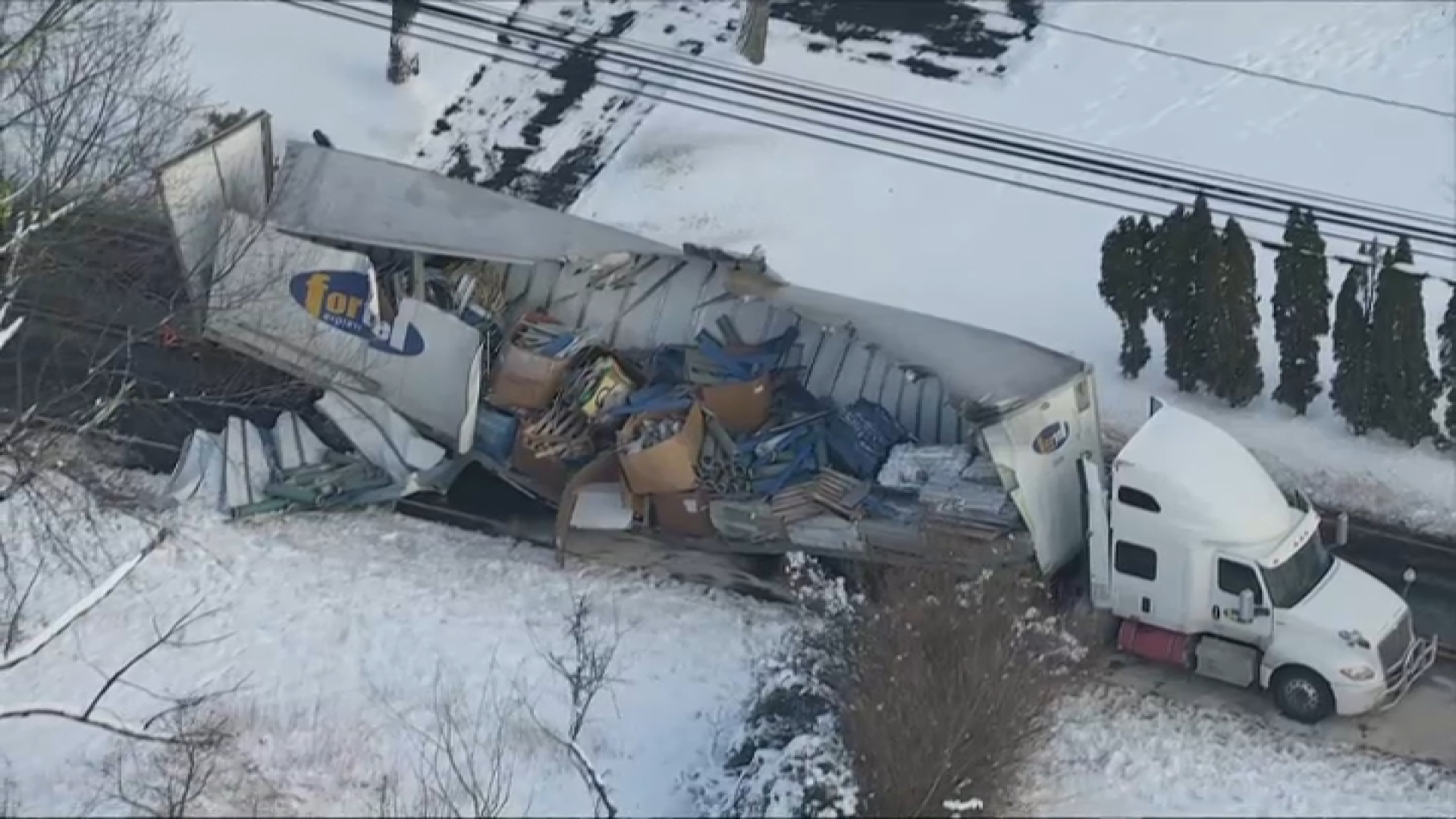 Tractor trailer spills diesel and aluminum onto Bucks County road ...