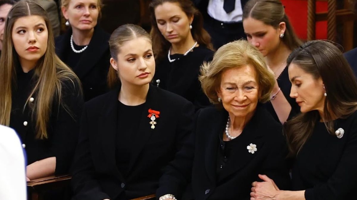 Queen Sofia attends the funeral of Princess Irene of Greece in Athens