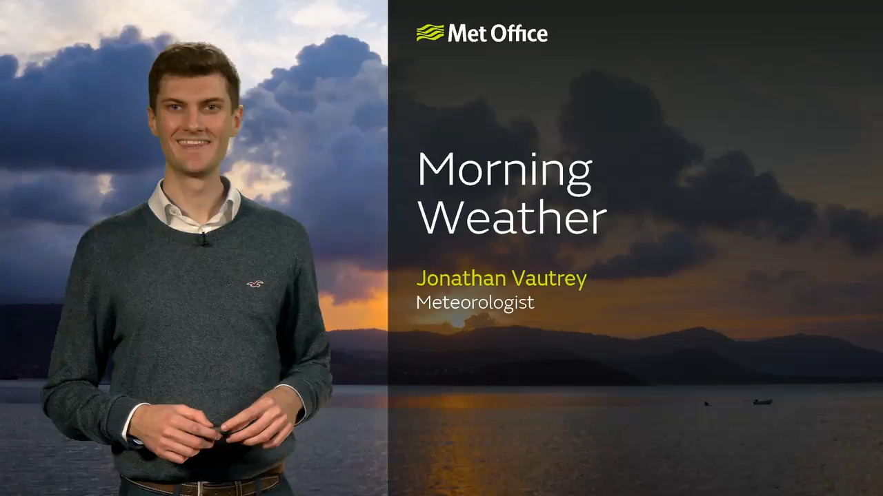 Met Office Monday morning weather forecast 08/12/2025