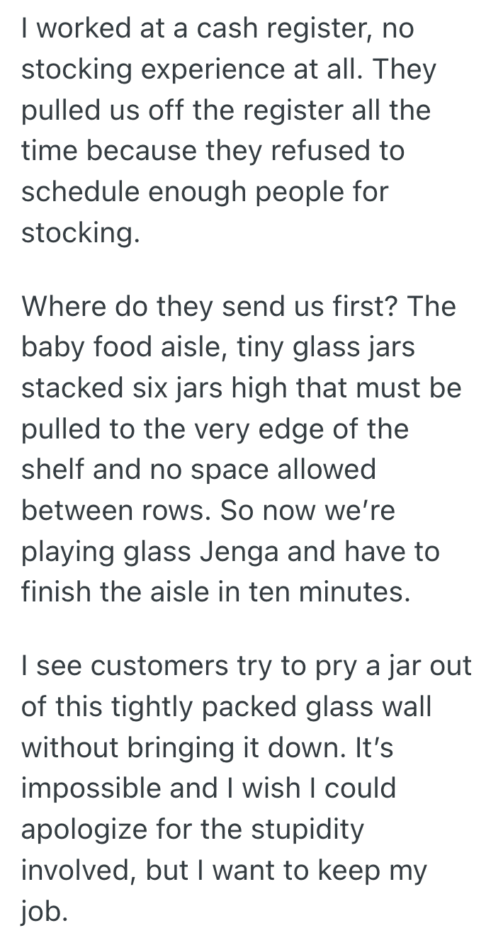 Store Employee Warned The Manager A Glass Display Would Be A Problem ...