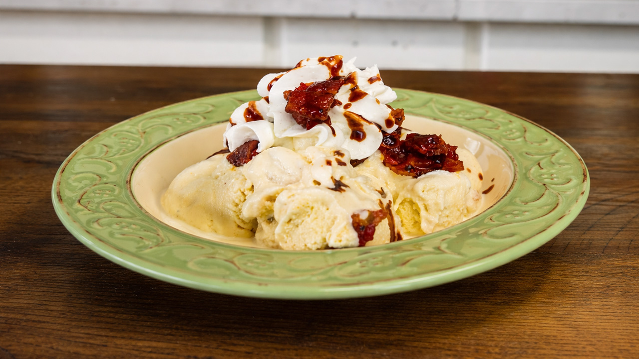 How to make BBQ bacon ice cream