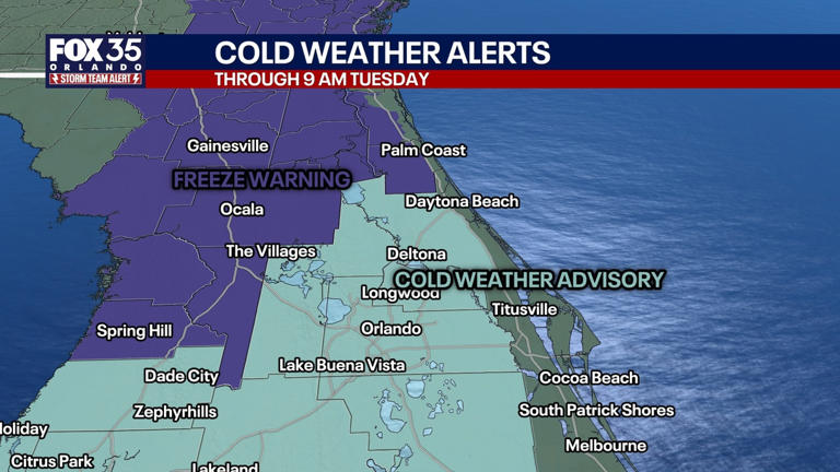 Orlando weather: Cold snap triggers Storm Team alert across Central Florida