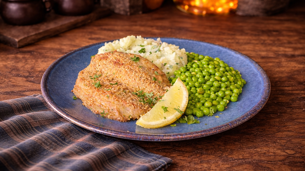 Scottish herring with oatmeal classic recipe