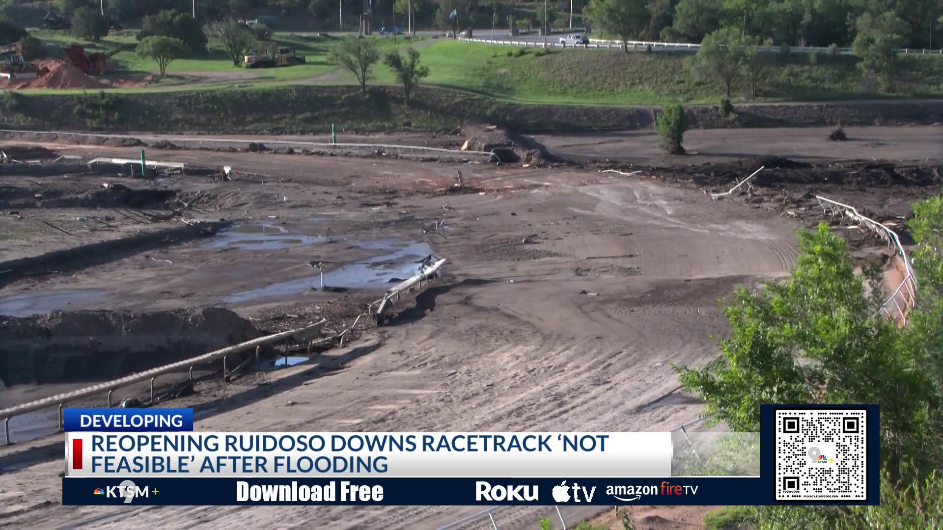 Reopening Ruidoso Downs 'not feasible' after floods