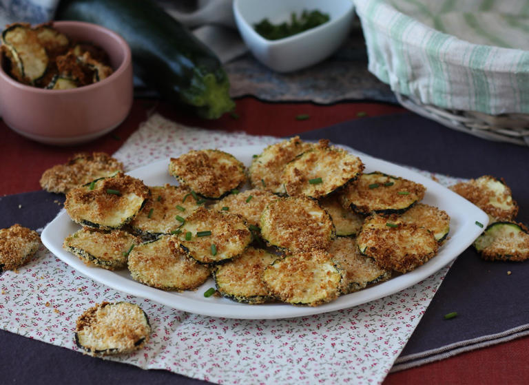 Zucchini-Chips mit Air Fryer