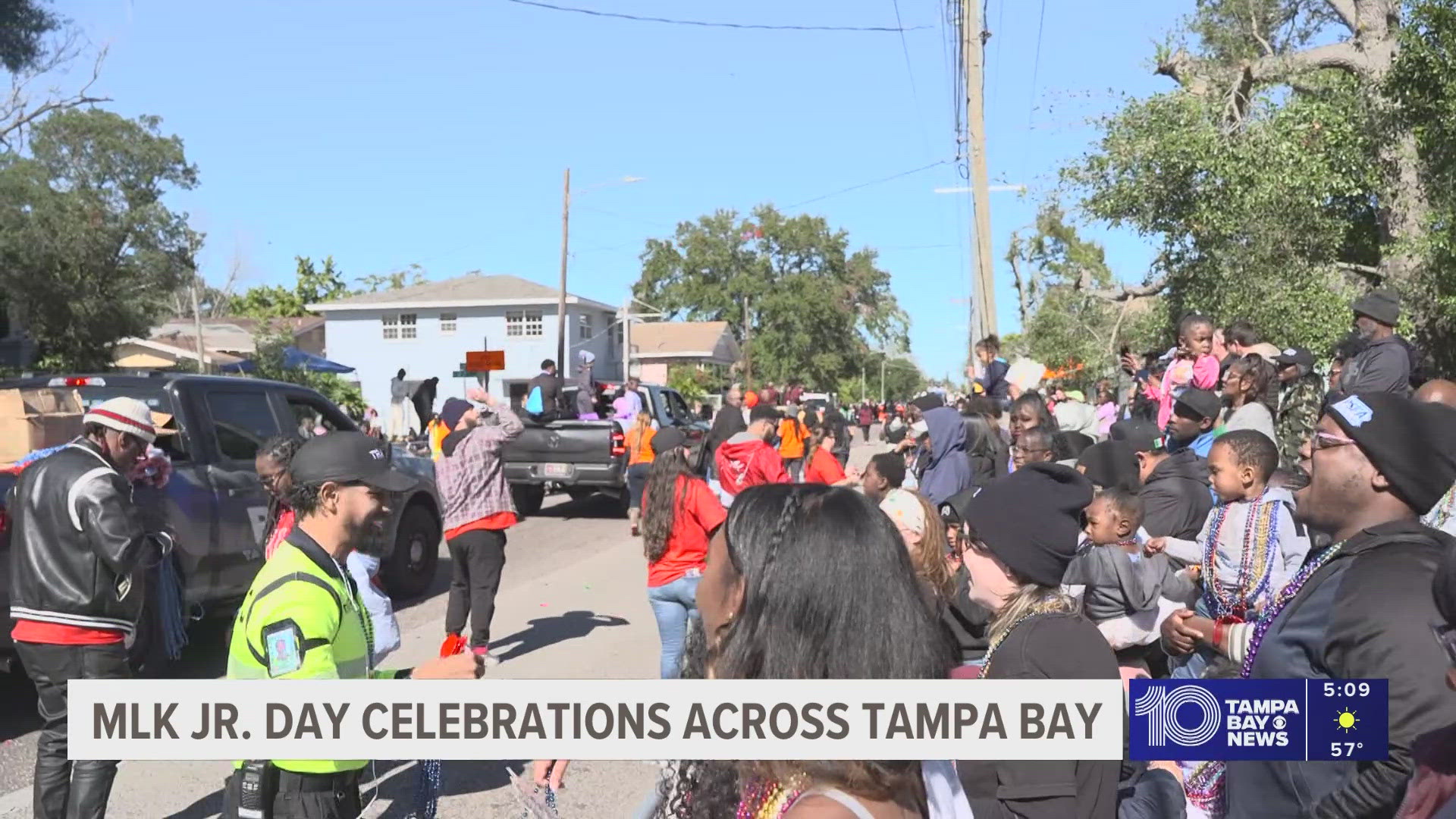 Crowds celebrate Martin Luther King Jr. Day across Tampa Bay