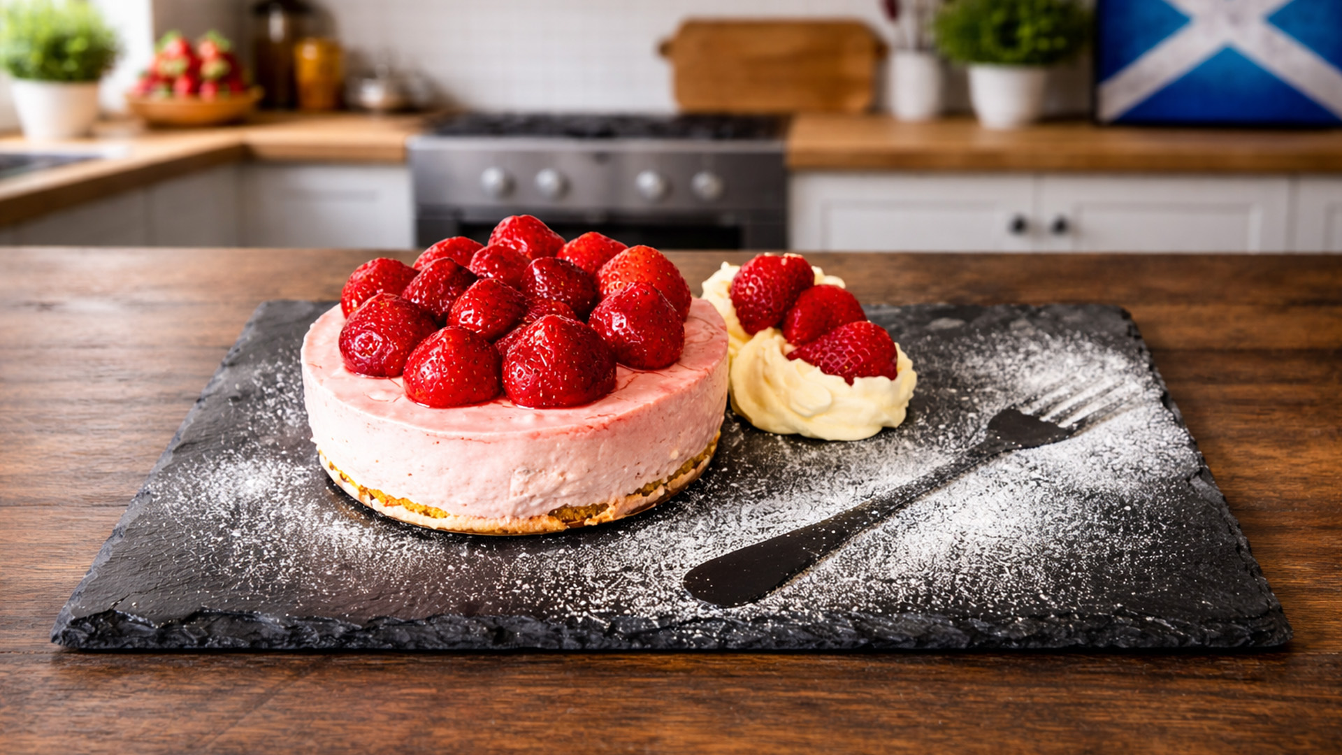 Simple summer strawberry cheesecake recipe for beginners