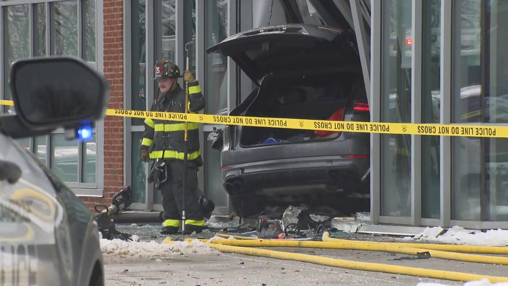 Person seriously injured after car stolen in Boston crashes into ...