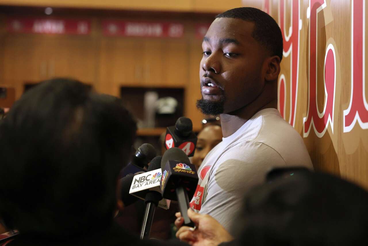 49ers' rookie Mykel Williams on season-ending knee injury: 'It's been hard'